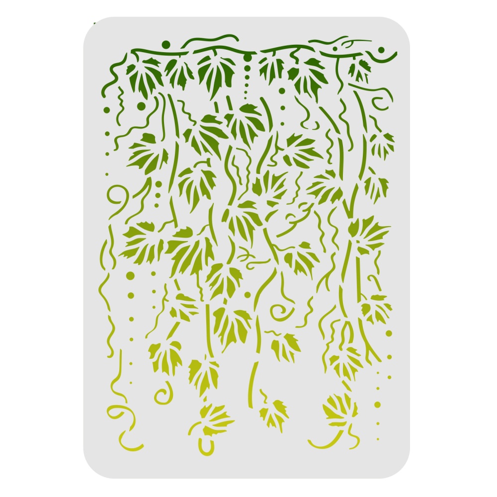 1pc Creeper Vine Stencils 29.7x21cm Vine Painting Stencil Reusable Creeper Plant Stencils Ivy ...