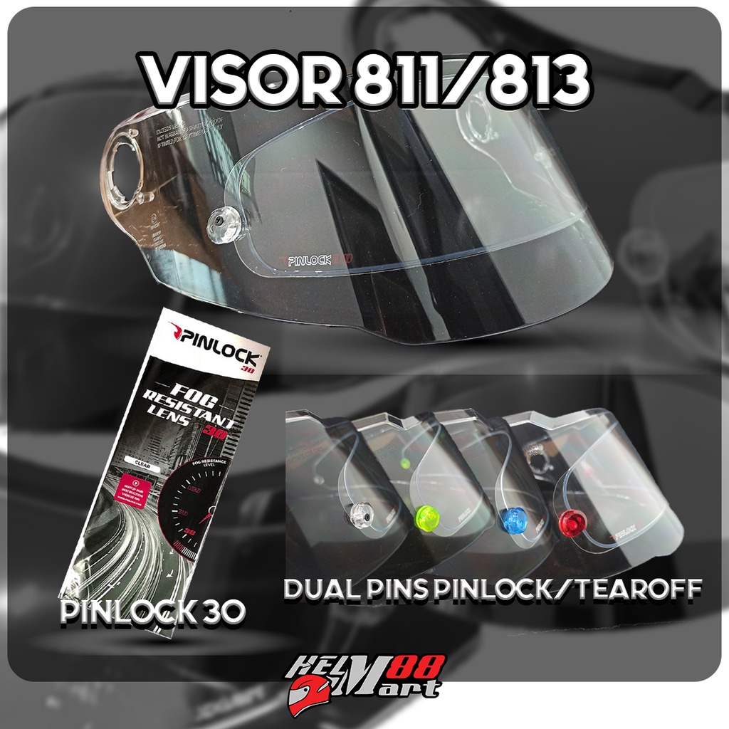 Zeus HELMET VISOR PACKAGE + Pinlock - Original Pinlock Anti-Dew ...