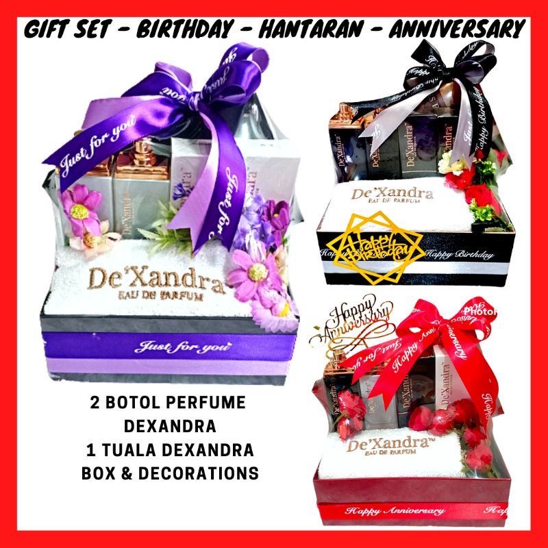 SET HANTARAN DEXANDRA - Perfume Gift Set BIRTHDAY ANNIVERSARY - HADIAH ...
