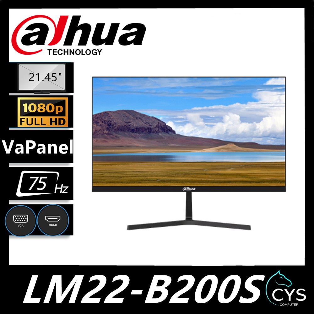 DAHUA LM22-B200S 21.45" VA FHD 75HZ 5MS MONITOR | Shopee Malaysia