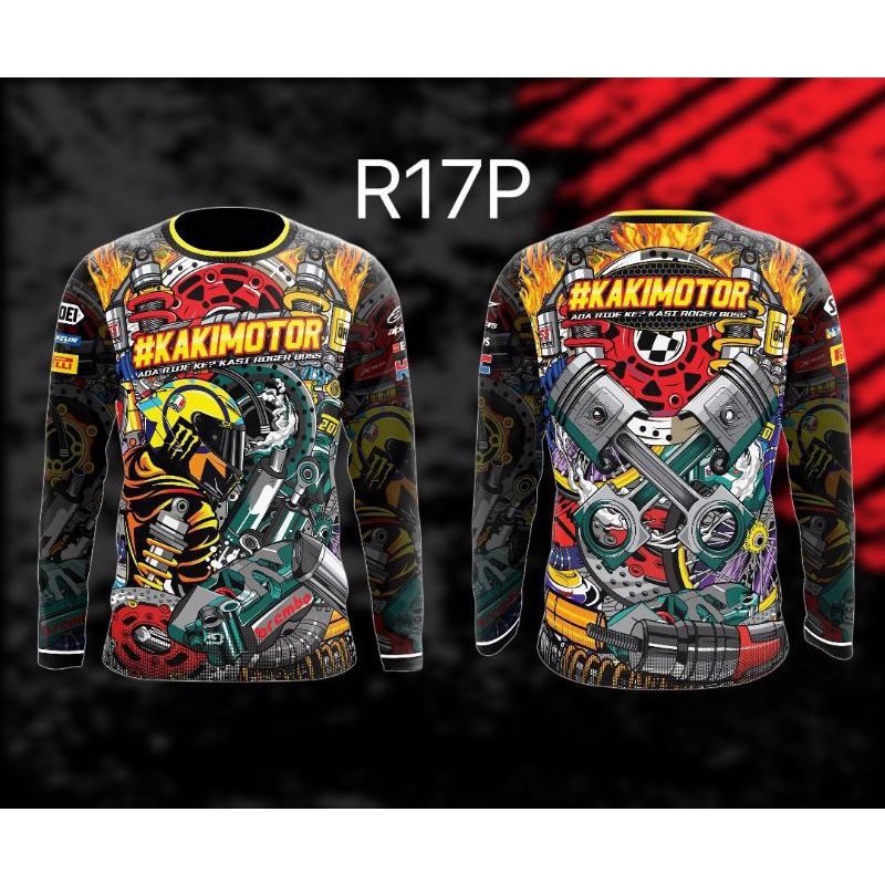 Baju Motor Sport (Kaki Motor/Ride Santai/Jarang Xon/King Highway ...