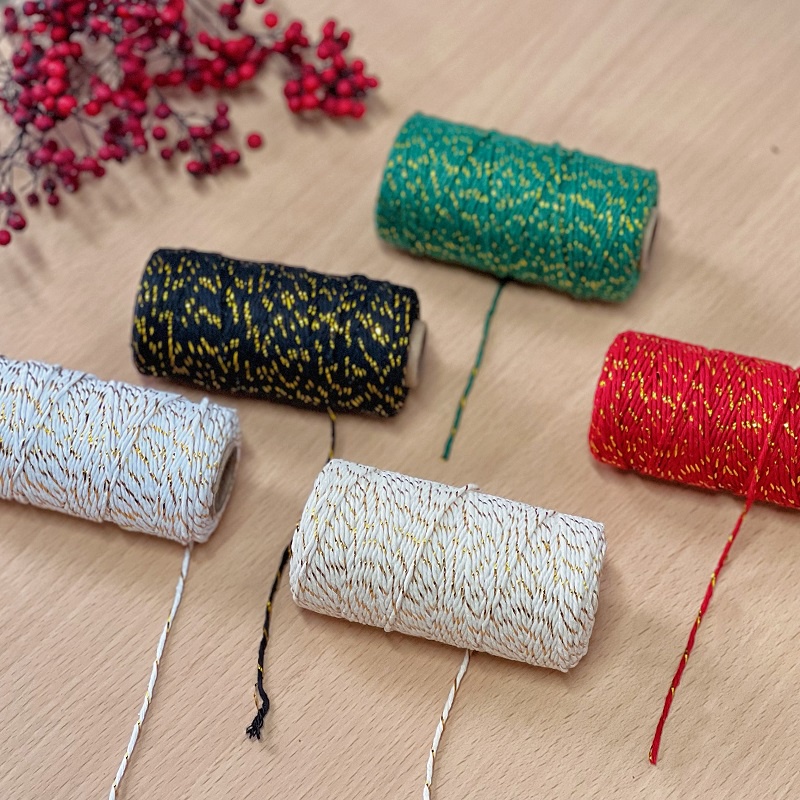Macrame Cotton Rope 2mm 100m Handmade ColorFor Gift Packaging Thread ...
