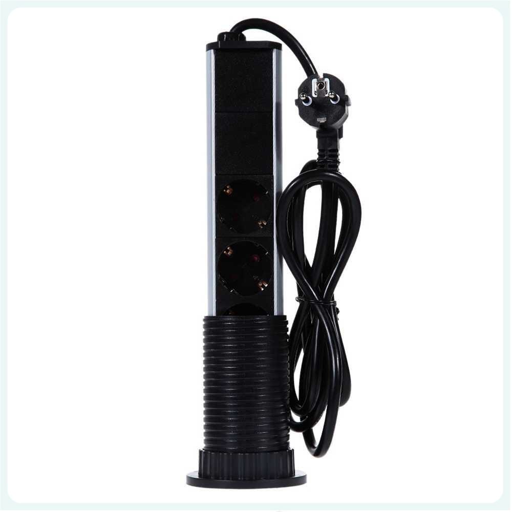 Pull Pop UP Socket 3 Electric Plug Socket + 2 EU USB Ports - PDU ...
