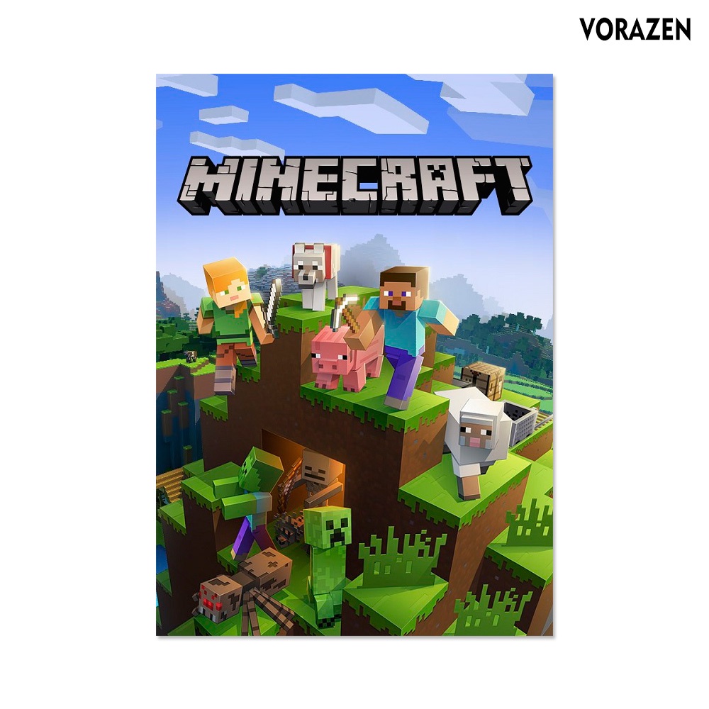 Minecraft POSTER | A2 A3 A4 GAME POSTER | Shopee Malaysia