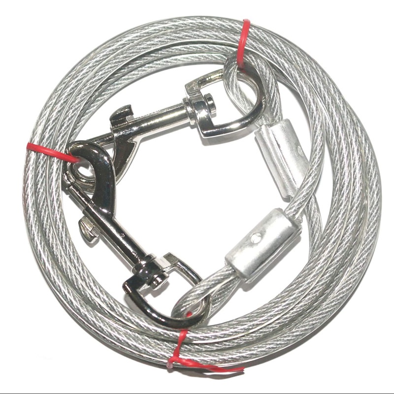 Double Head Buckle Large Dog Traction Iron Chain Galvanized Steel Wire ...