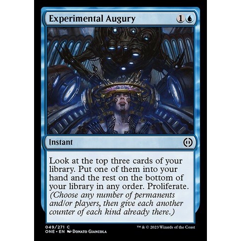 Experimental Augury | [ONE][C][{1}{U}][Instant][MTG Singles] | Shopee ...