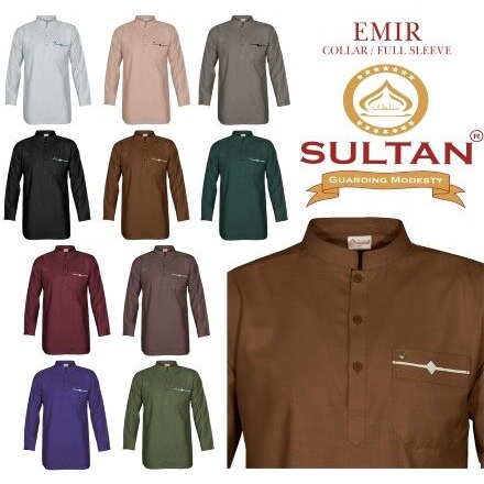 SULTAN KURTA - FANCY EMIR - COLLAR NECK / FULL SLEEVE | Shopee Malaysia