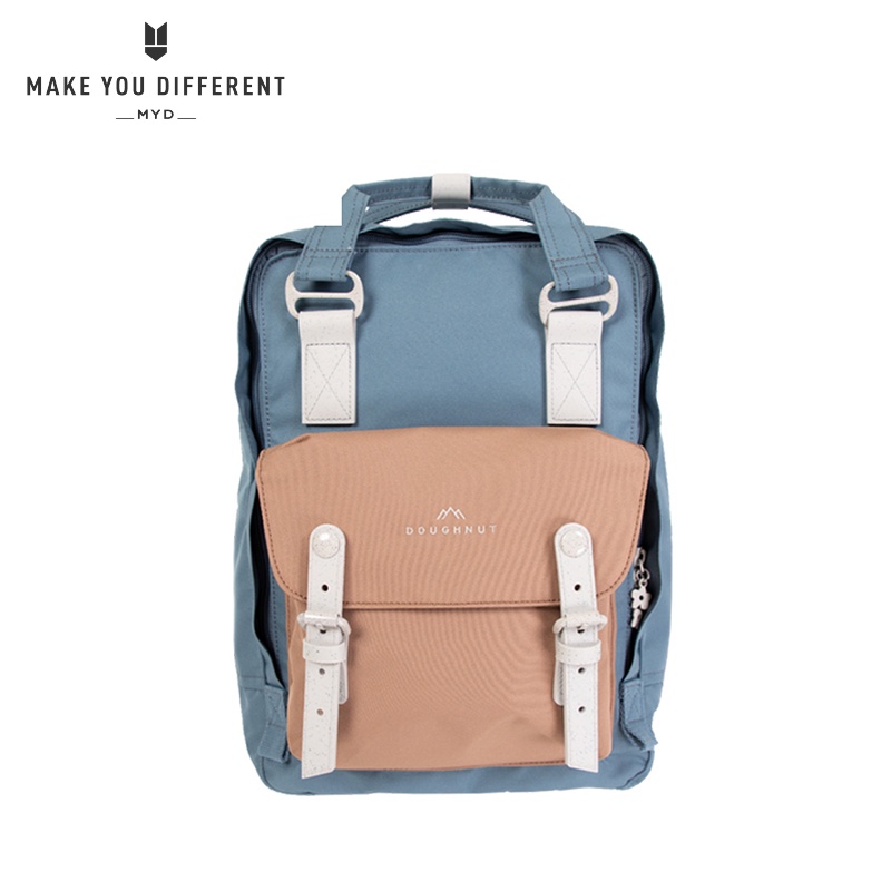 MYD Doughnut Macaroon Backpack 14 inch Laptop Backpack School Bag ...