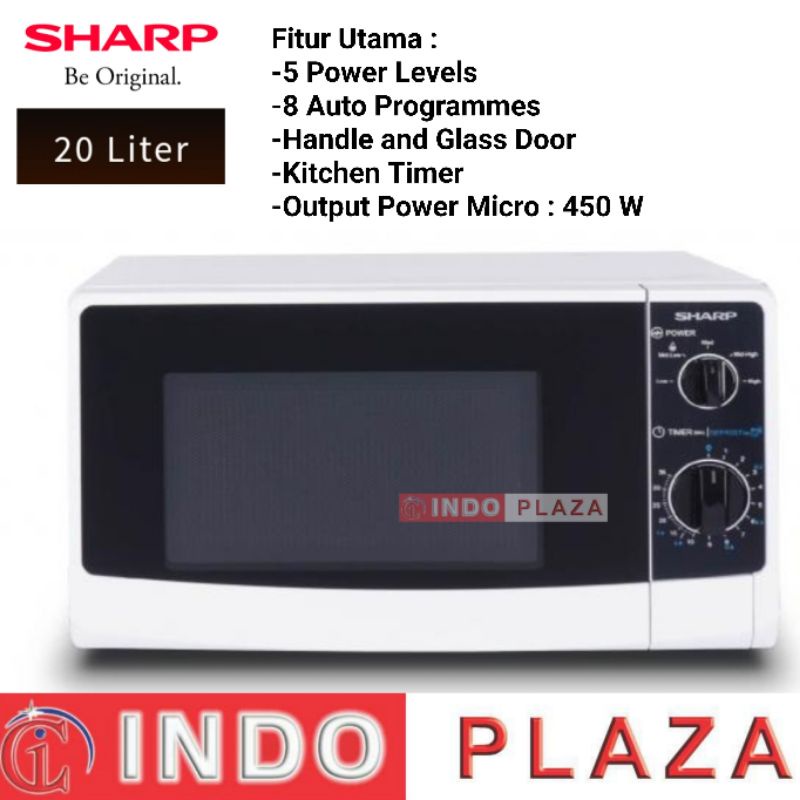 Microwave SHARP R220MAWH 20 Liter | Shopee Malaysia