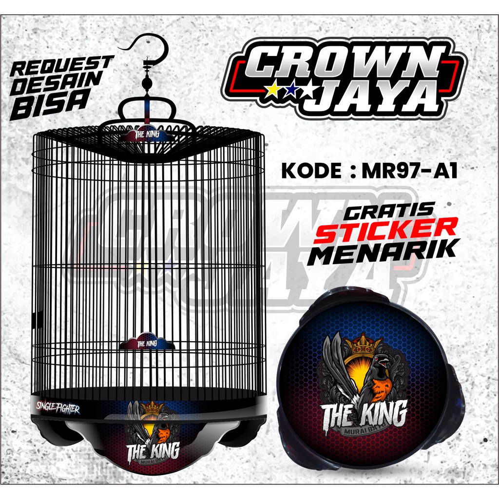 Round Magpie Cage Decal - Ebod Jaya Cage Stone Magpie Cage Sticker ...