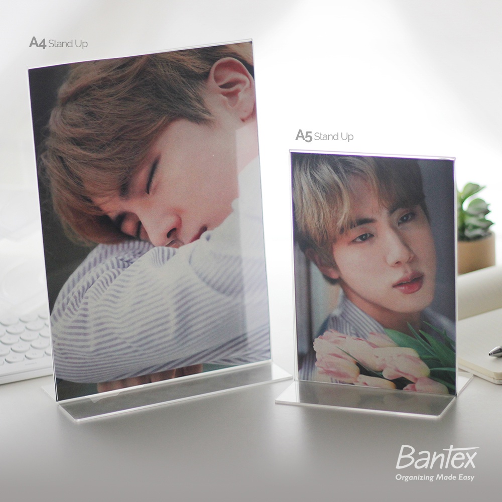 Bantex Transparent Acrylic Tent Holder Photocard Display | Shopee Malaysia