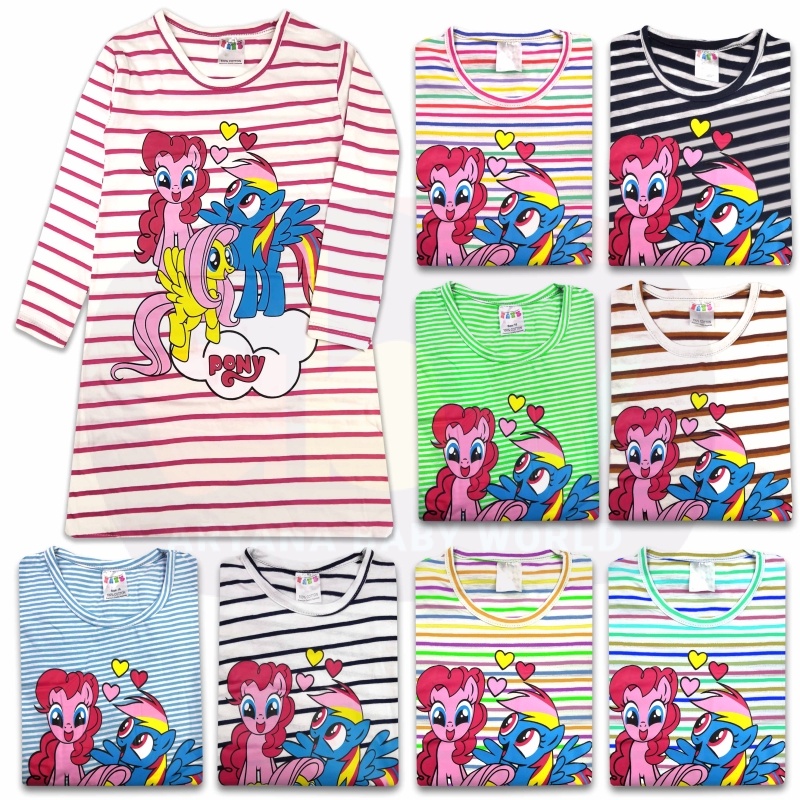 Pony TRIO LOVE Long Sleeve Muslimah Shirt (7Y-12Y) - Random Colors Kids ...