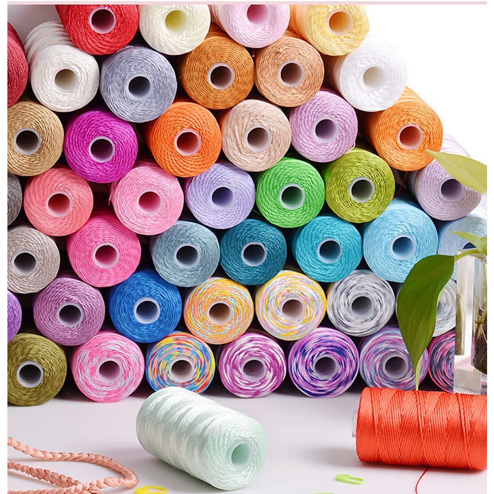 1mm 100g Benang Kait Benang PP spring Nylon Thread Cord Crochet Yarn ...