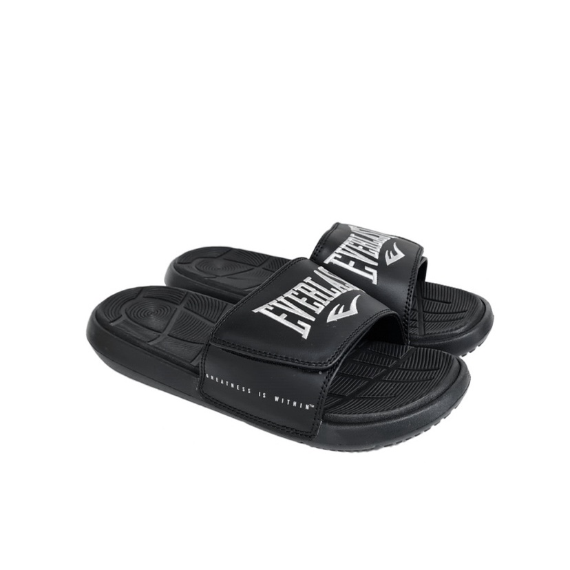 Everlast EVL-CX Slide Sandals (Black/White) | Shopee Malaysia