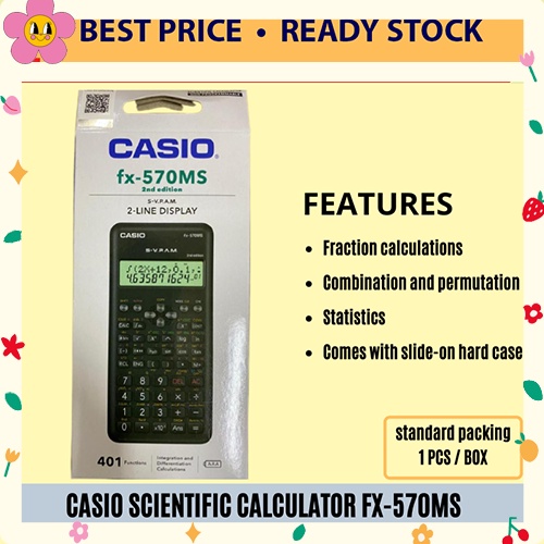 Local Ready Stock CASIO SCIENTIFIC CALCULATOR FX-570MS(Original)/Casio ...