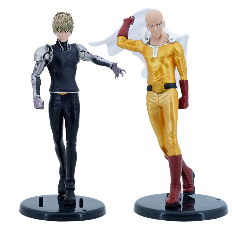 20CM Saitama Genos Anime Action FIgure One Punch Man Japan Figurine ...