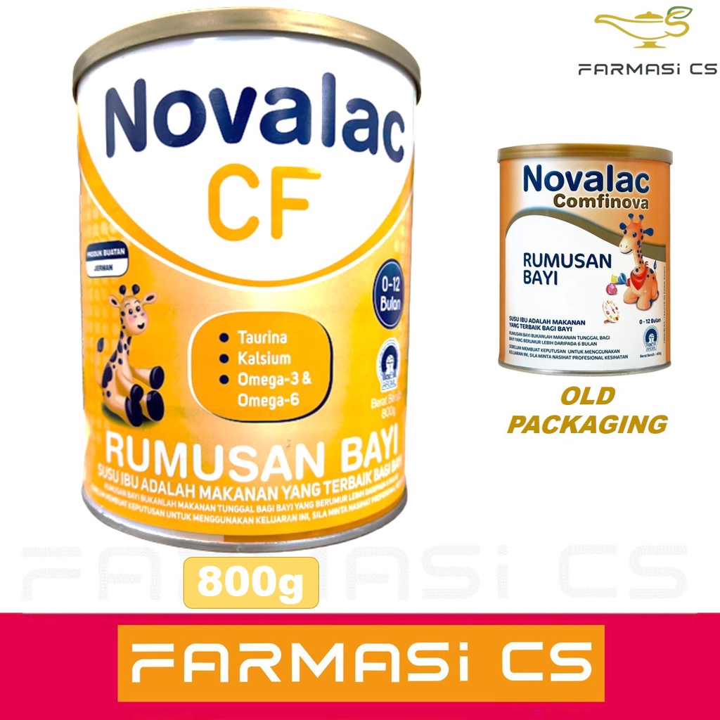 Novalac CF 0-12 bulan 800g EXP:06/2026 [ Comfinova , flatus , bloating , lactose indigestion ...