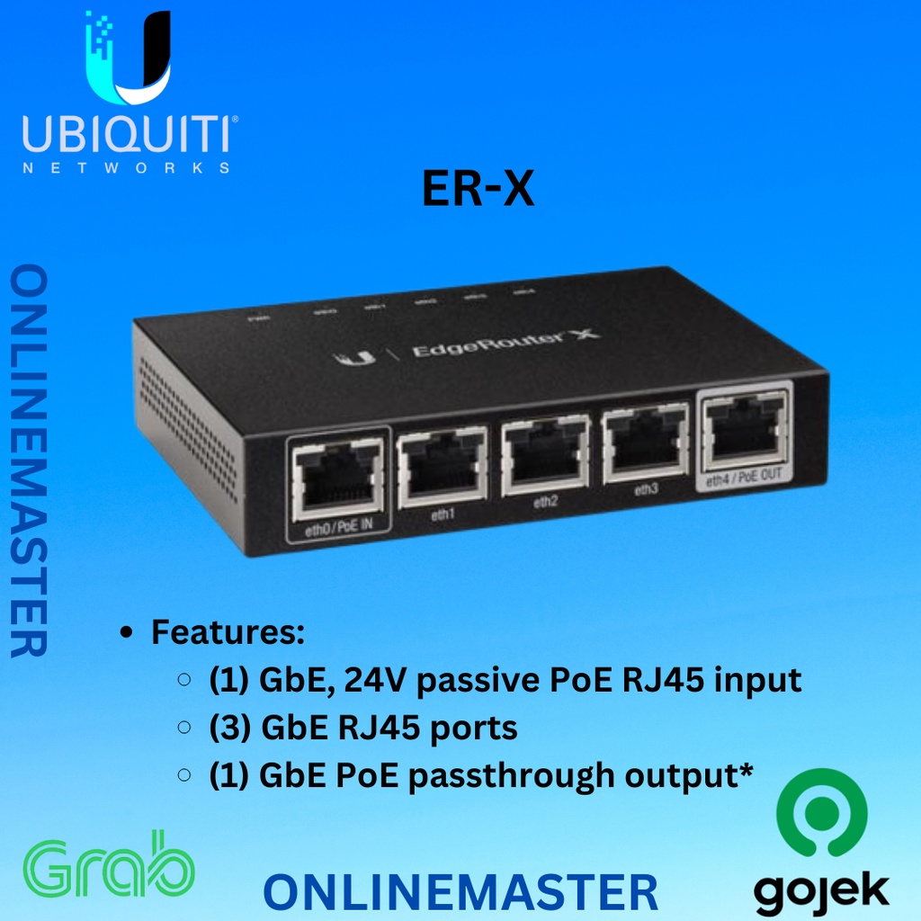Ubiquity Edge Router X 5 port ER-X | Shopee Malaysia