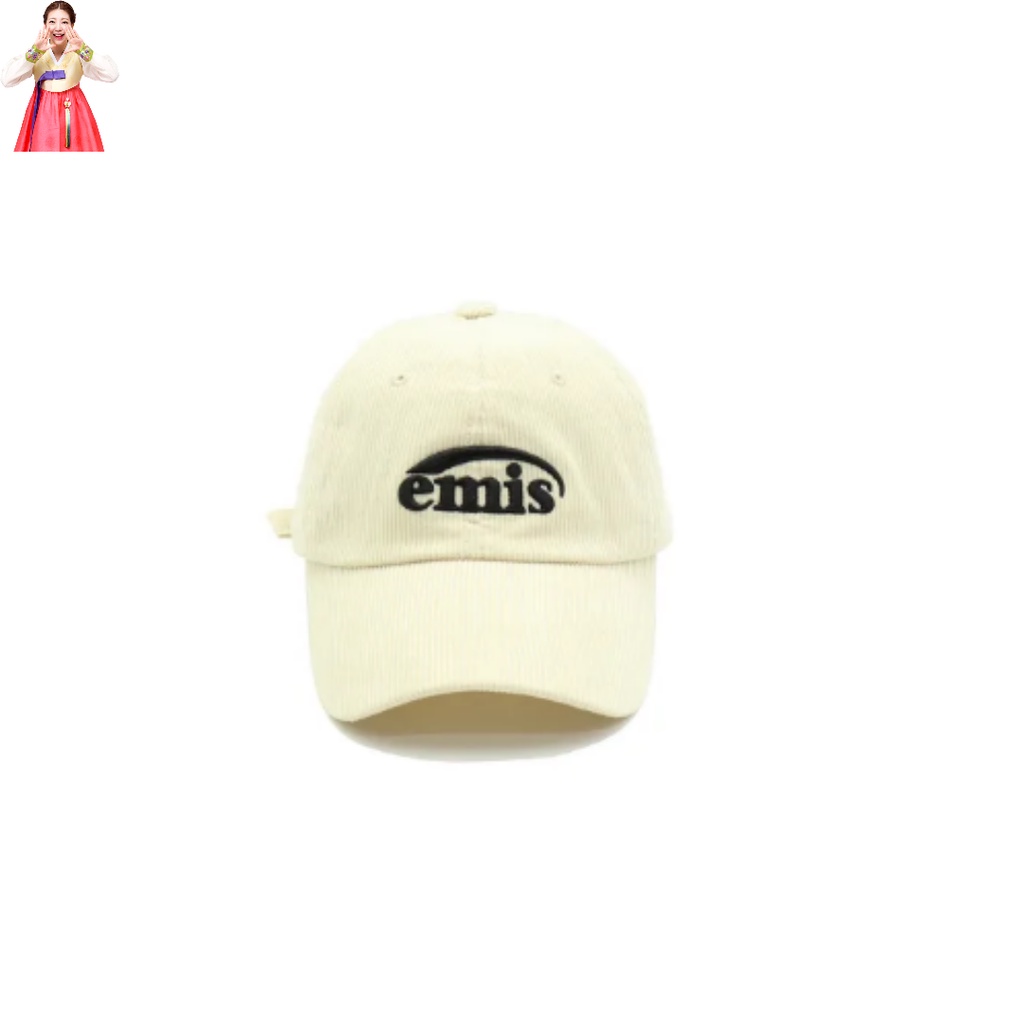 [Black Pink Jisoo Wearing] NEW LOGO CORDUROY EMIS CAP(5colors)(Ready Stock) | Shopee Malaysia