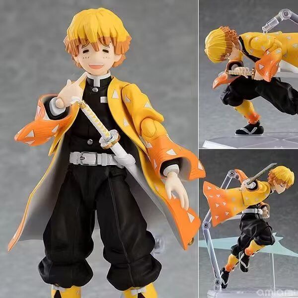 Figma #522-DX Demon Slayer Agatsuma Zenitsu Anime Figure Kimetsu no ...