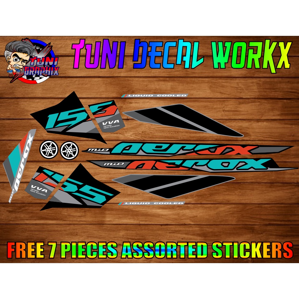 AEROX V2 LATEST VARIANT DECAL STICKER W/ FREEBIES | Shopee Malaysia