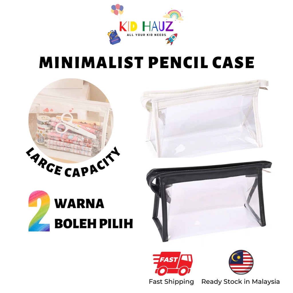 Transparent Pencil Case Ins Korean Style Large Capacity Pencil Bag ...