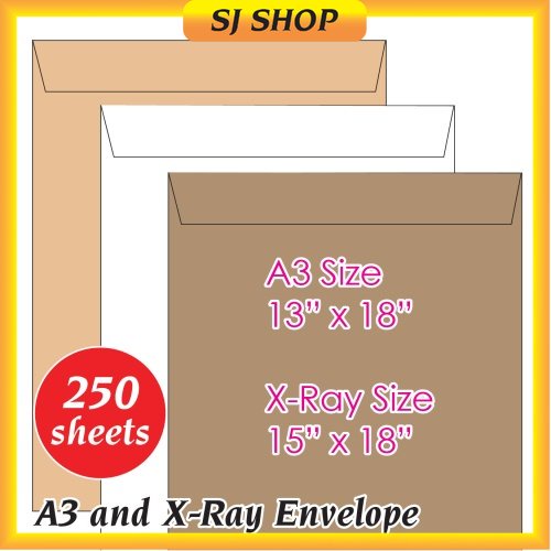 A3 Envelope 13x18 15x18 | X-Ray Envelope | Brown Envelope | Jumbo ...