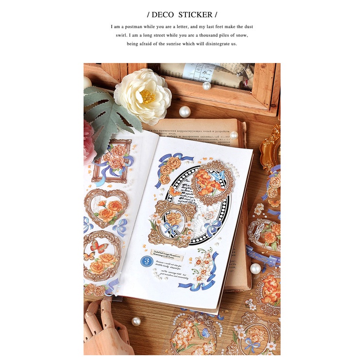 ENWEI 6 Sheets [Shakespeare's Garden Series] Vintage Journal Stickers ...