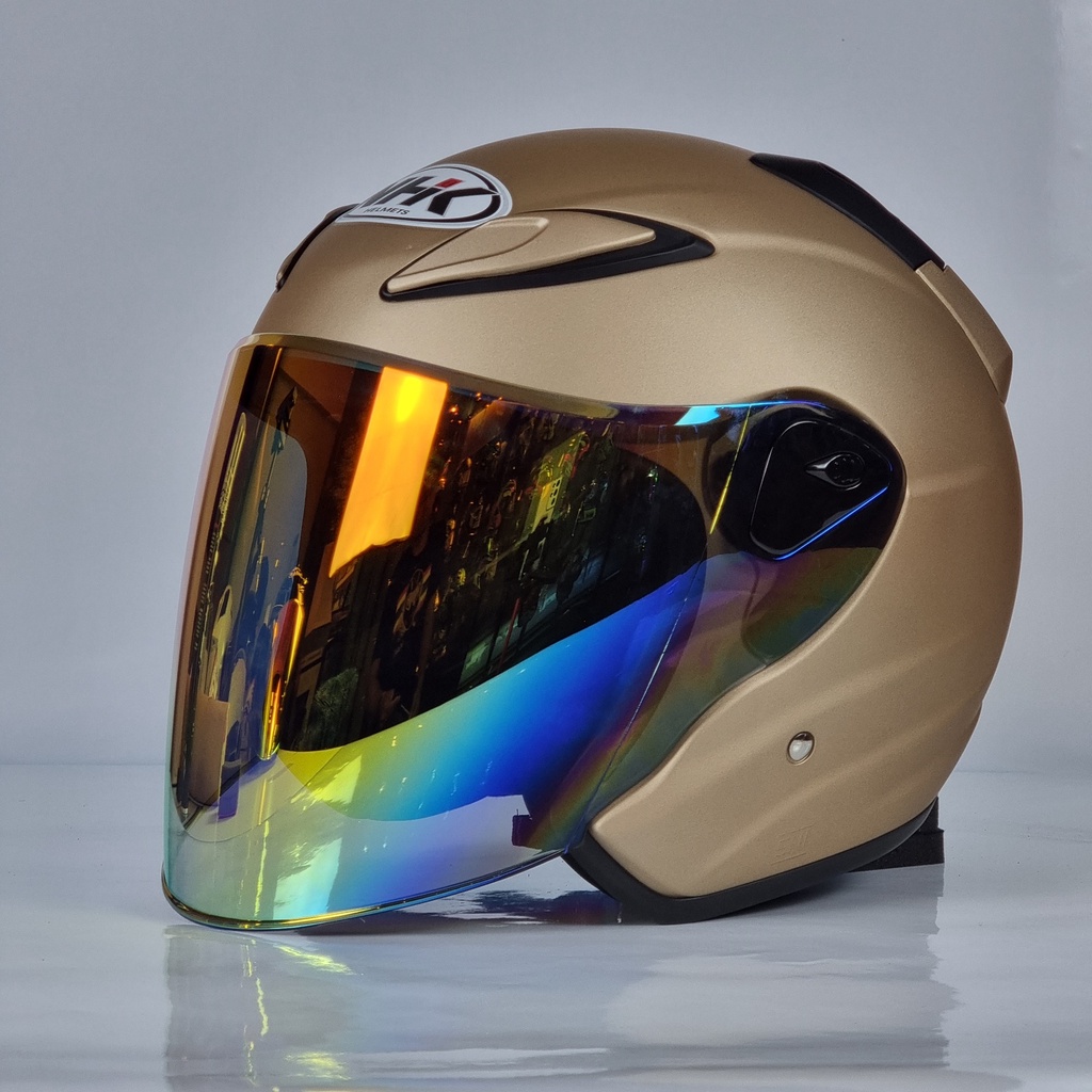 NHK Helmet R6 v2 Solid (Light Gold Matt) | Shopee Malaysia