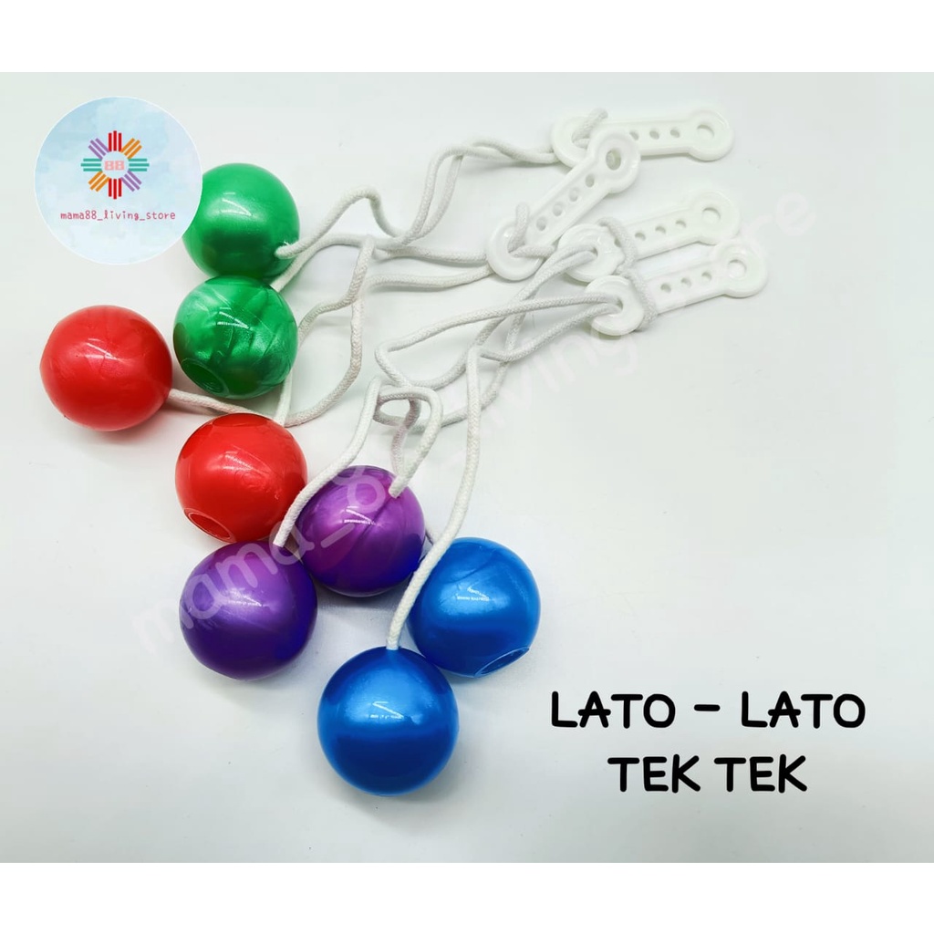 [Ready Stock] Lato Lato Ball Toys Latto/TEK TEK (Random Colour ...