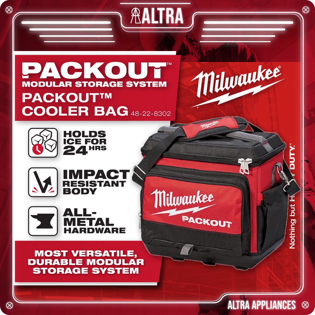 Milwaukee PACKOUT Jobsite Cooler / Packout Cooler Bag 48-22-8302 ...
