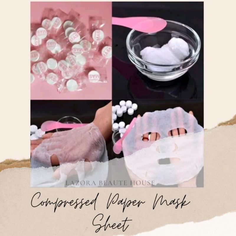 Compressed Paper Mask Sheet/Table Mask/Paper Mask/DIY Compressed Mask ...