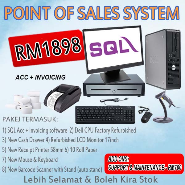 SQL Acc + Invoicing Pos System Point of Sales Package | Shopee Malaysia