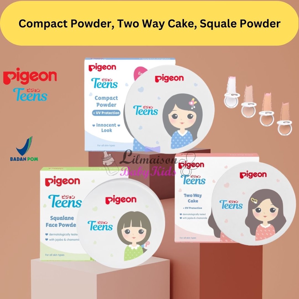 Pigeon Teens Teen Compact Powder UV Protection Two Way Cake Hypo ...