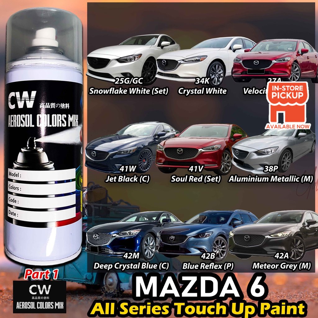 [ MAZDA 6 GEN 3 ] Touch Up Paint Color CW Aikka Aerosol DIY Cat Spray ...