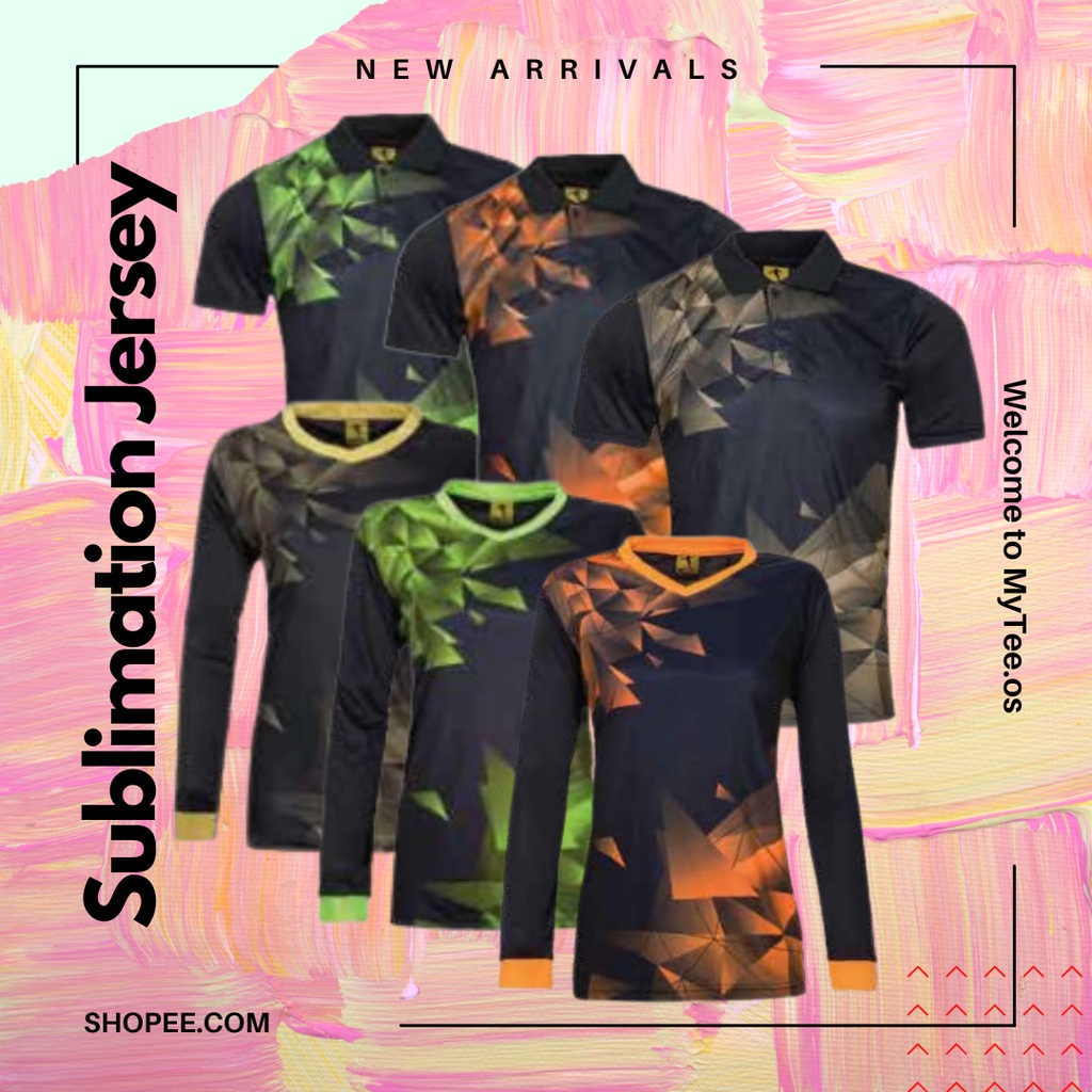 Arora Baju Sublimation Jersey Quick Dry Tee - SLL (Ladies Cutting ...