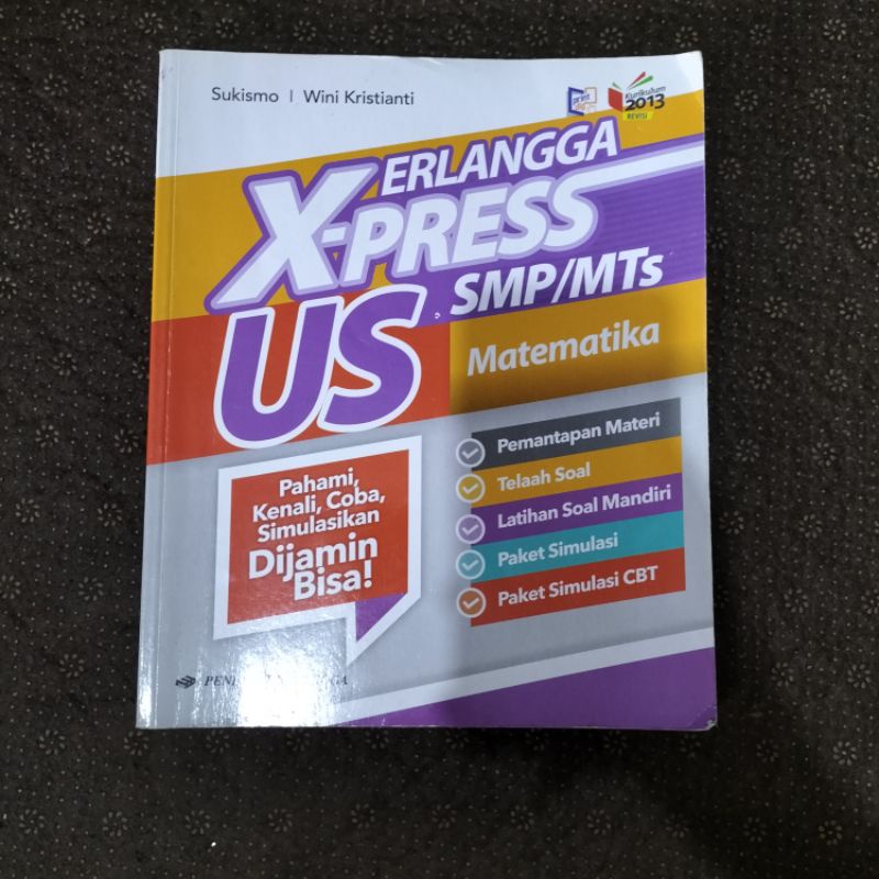 ORIGINAL BOOK ERLANGGA X-PRESS US MATHEMATICS SMP/MTS | Shopee Malaysia