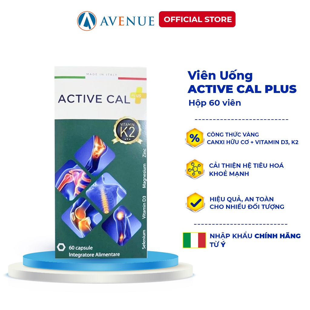 Organic Calcium Supplement K2-D3 Active Cal Plus 60 Tablets (9Y ...