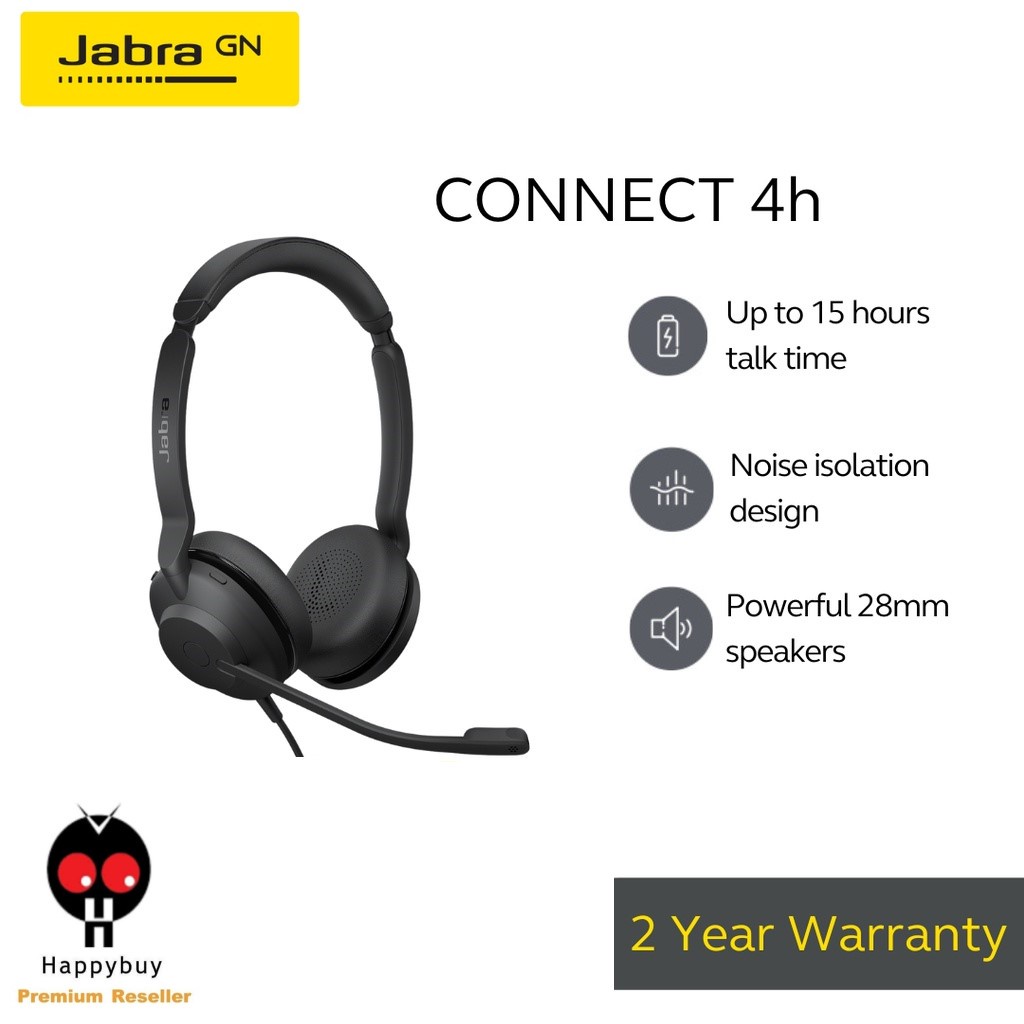 Jabra Connect 4H USB-C Wired Headphone , 2-Mic Technology , Advanced ...