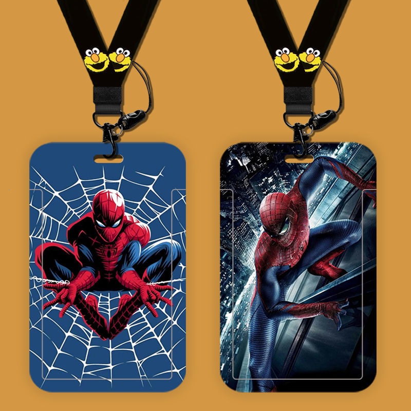 Anime Marvel Spiderman ID Card Holder lanyard ID Card Holder Subway Bus ...