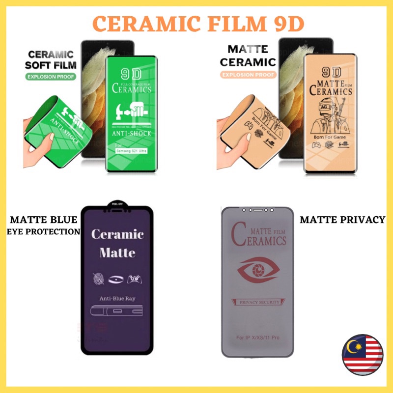 PRIVACY CERAMIC GLASS MATTE IP 6 6s Plus/7 8 Plus XR X XS Max 11 12 13 ...