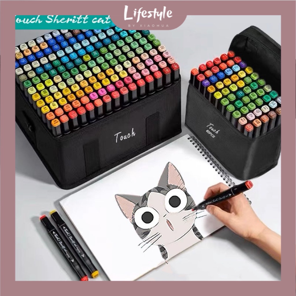 Art Drawing Marker Pen Colour Set Brush Maker Warna Warni Maker Lukis ...