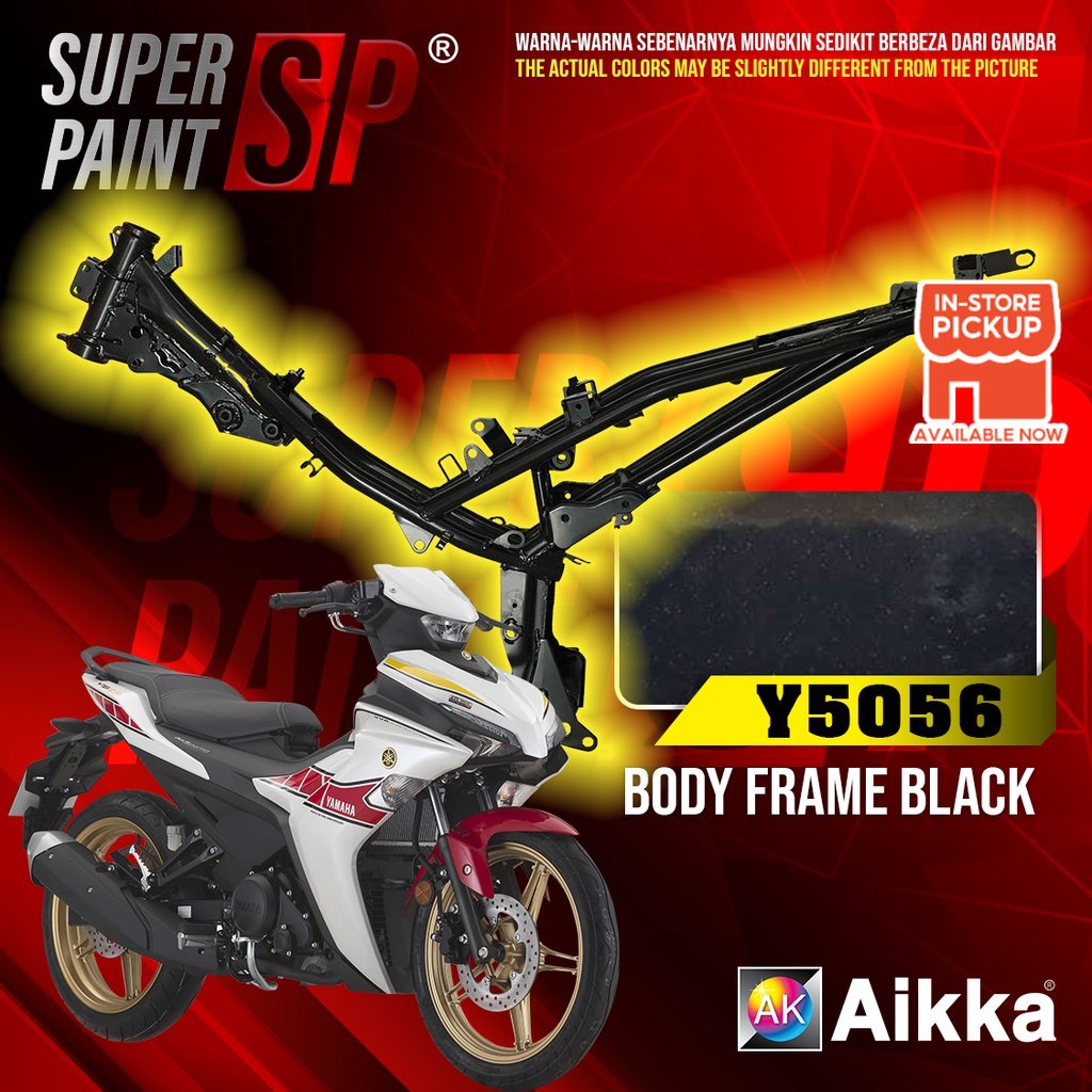 [ Hitam Rangka Y15 / LC / 125Z - Y5056 ] Yamaha Kaler Chassis Body ...