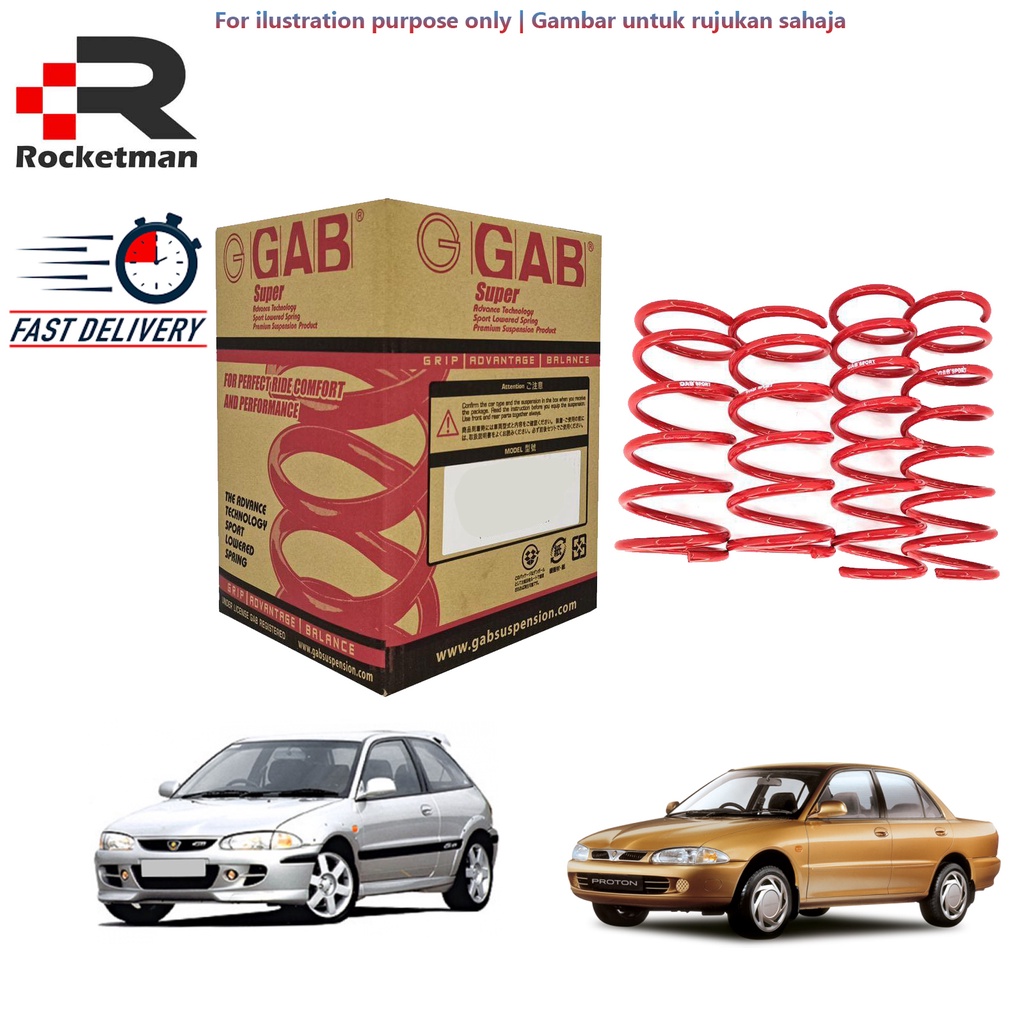 GAB SUPER SPORT LOWERED COIL SPRING SET PROTON WIRA SATRIA PUTRA ...