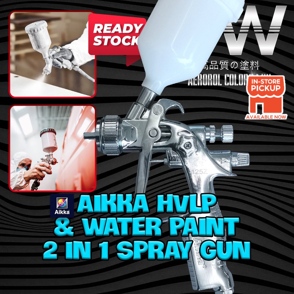 Aikka 125Z Mini SPRAY GUN 0.5/0.8/1.0MM Nozzle HVLP Air Paint Airbrush ...