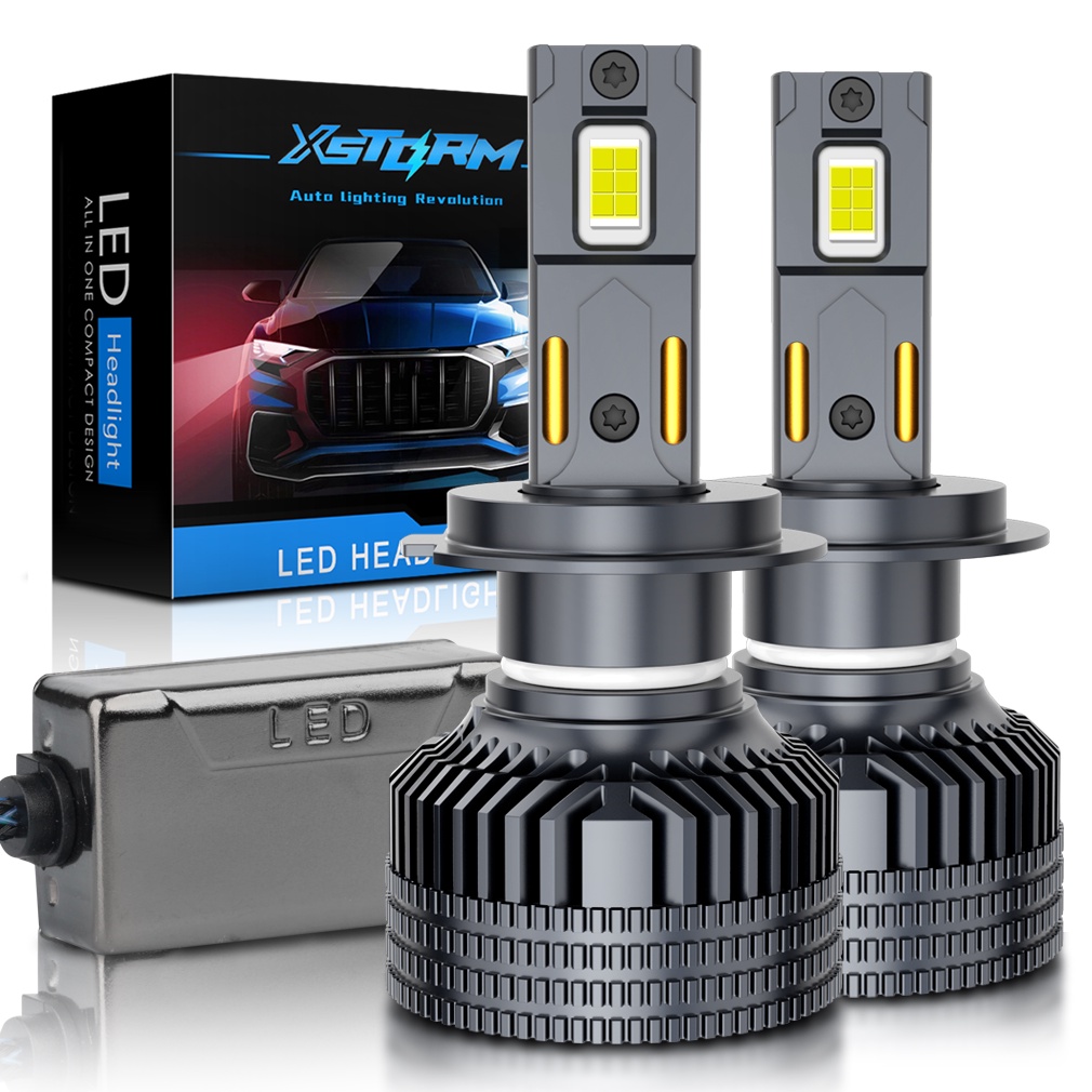 XSTORM 2pcs 140W car headlight H4 LED H1 H7 H11 9005 HB3 9006 HB4 9012 HIR2 6500K 12V super ...