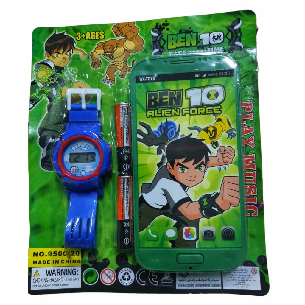 🔥READY STOCK🔥BEN 10 TOY WATCHES & PHONE / BEN 10 MUSIC PHONE WITH BEN ...