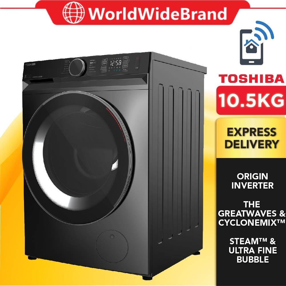 Toshiba 10.5KG Origin Inverter Front Load Washing Machine TW-BK115GF4M(SK) Mesin Basuh Ultra ...