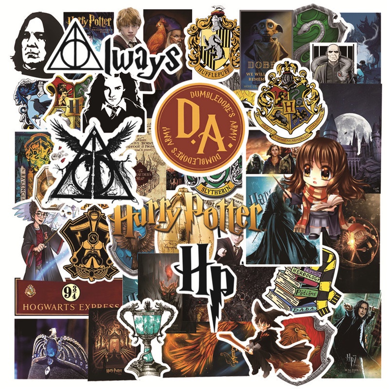 Harry Potter Stickers 50Pcs/Set Waterproof DIY Stickers Decal for Toys ...