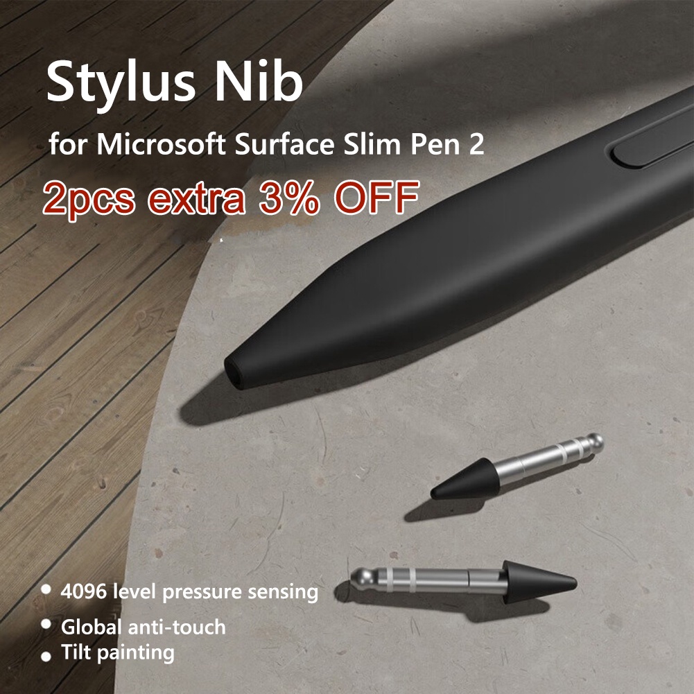 2pcs Surface Pen Tips Stylus Pen Tip Replacement Kit for Microsoft ...